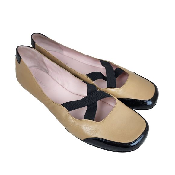 Taryn Rose | Shoes | Taryn Rose Yellow Black Patent Leather Elastic ...